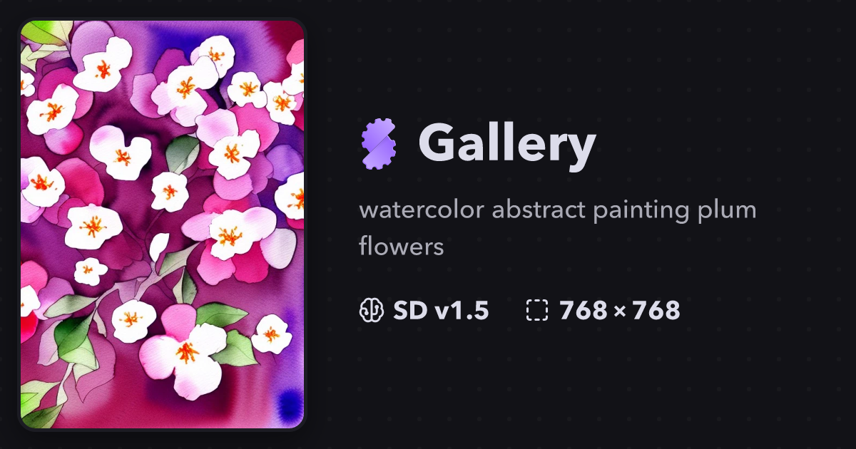 "watercolor abstract painting plum flo..." | Gallery | Stablecog