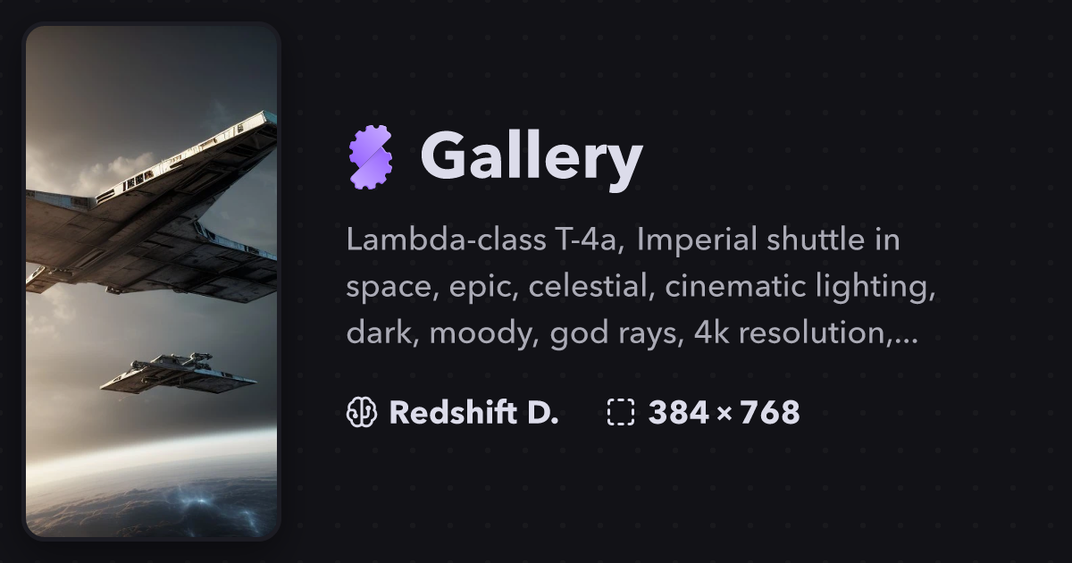 "Lambda-class T-4a, Imperial shuttle i..." | Gallery | Stablecog