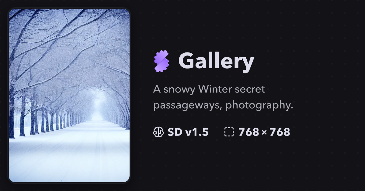 "A snowy Winter secret passageways, ph..." | Gallery | Stablecog