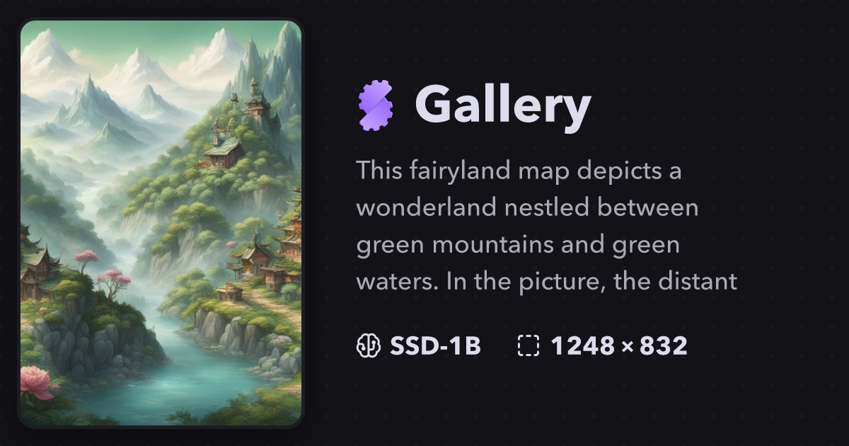 "This fairyland map depicts a wonderla..." | Gallery | Stablecog