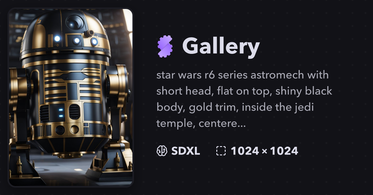 "star wars r6 series astromech with short..." | Gallery | Stablecog