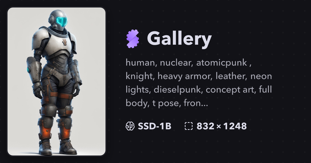 "human, nuclear, atomicpunk , knight, ..." | Gallery | Stablecog