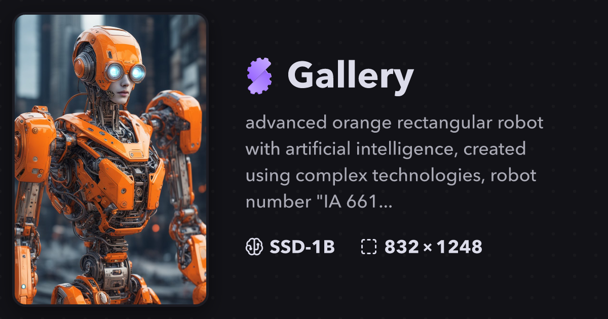 "advanced orange rectangular robot wit..." | Gallery | Stablecog