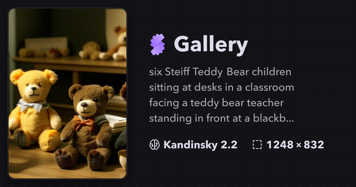 "six Steiff Teddy Bear children sittin..." | Gallery | Stablecog