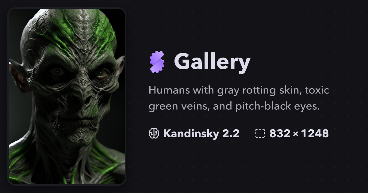 "Humans with gray rotting skin, toxic ..." | Gallery | Stablecog