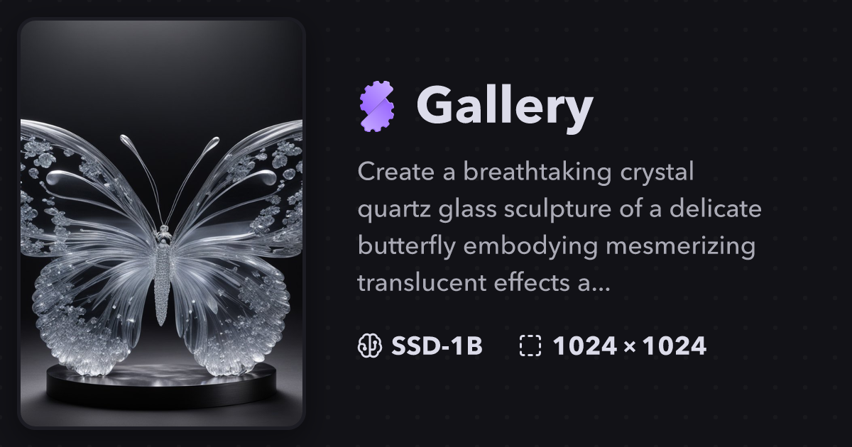 "Create a breathtaking crystal quartz gla..." | Gallery | Stablecog