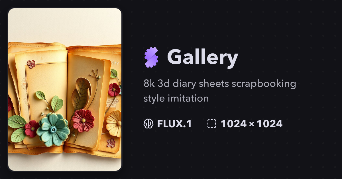 "8k 3d diary sheets scrapbooking style..." | Gallery | Stablecog
