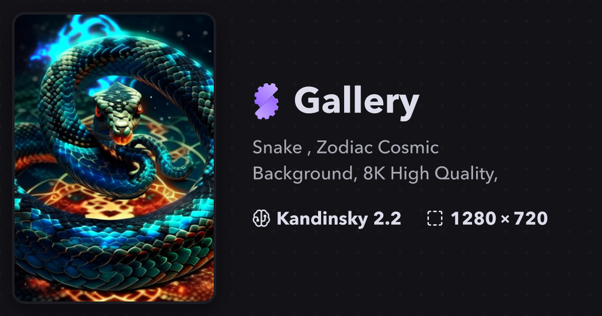 "Snake , Zodiac Cosmic Background, 8K ..." | Gallery | Stablecog