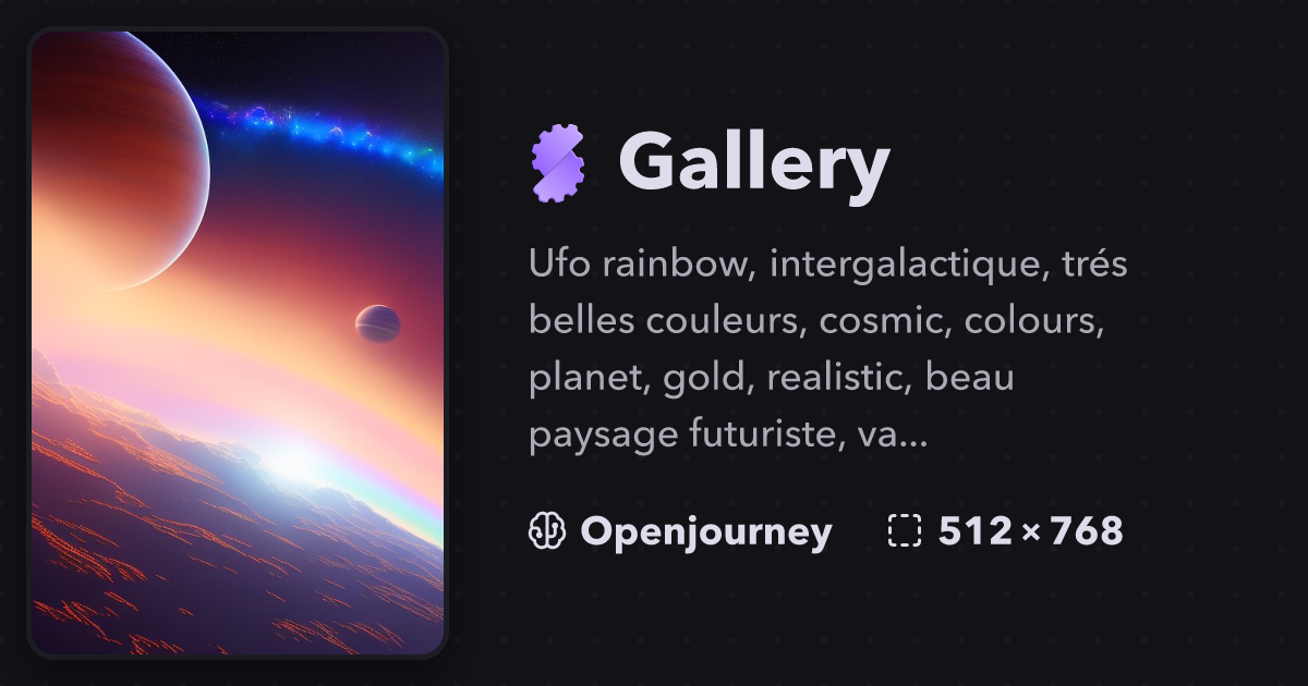 "Ufo rainbow, intergalactique, trés be..." | Gallery | Stablecog
