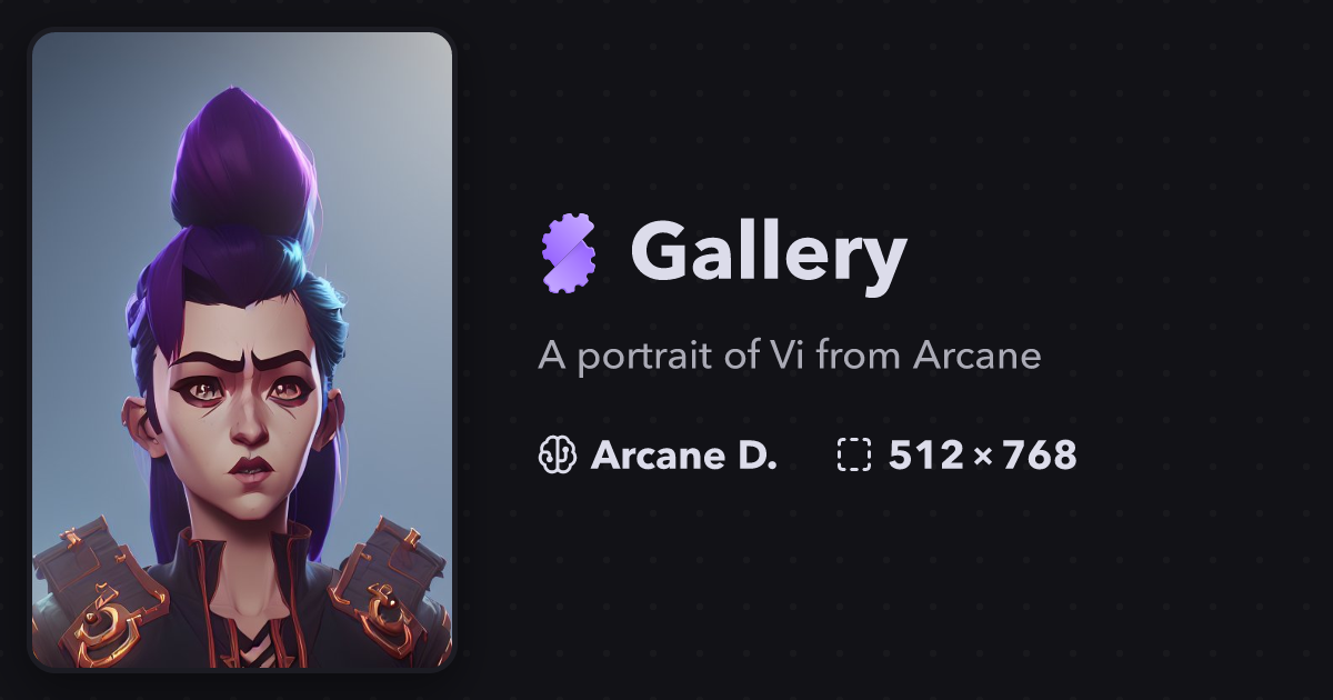 A portrait of Vi from Arcane | Gallery