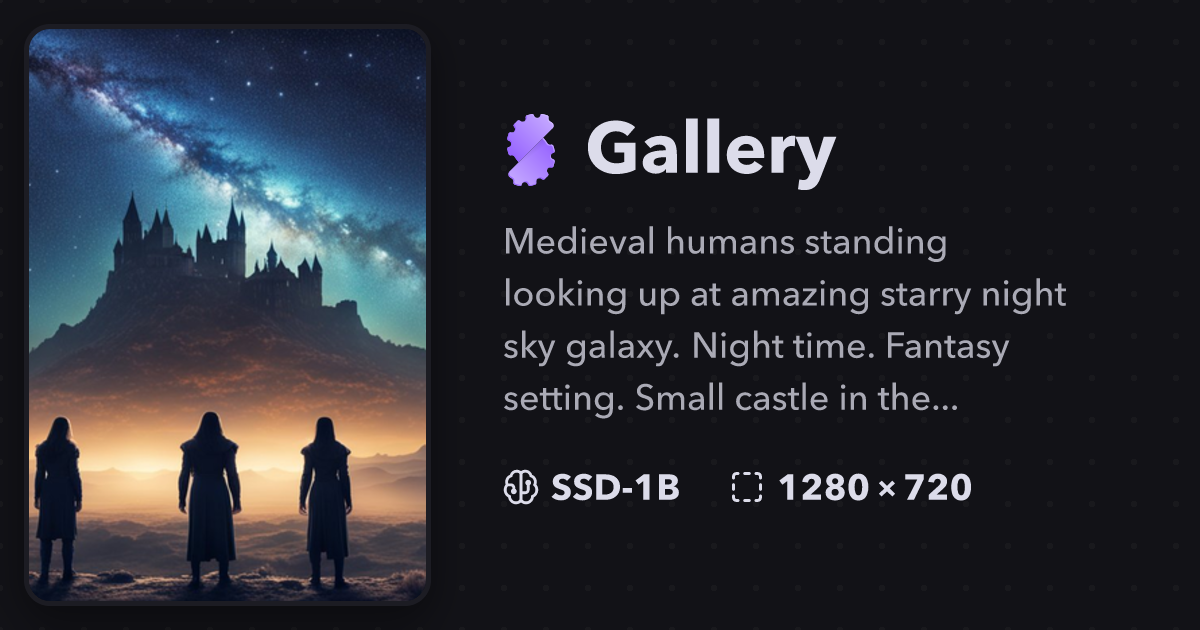 "Medieval humans standing looking up a..." | Gallery | Stablecog