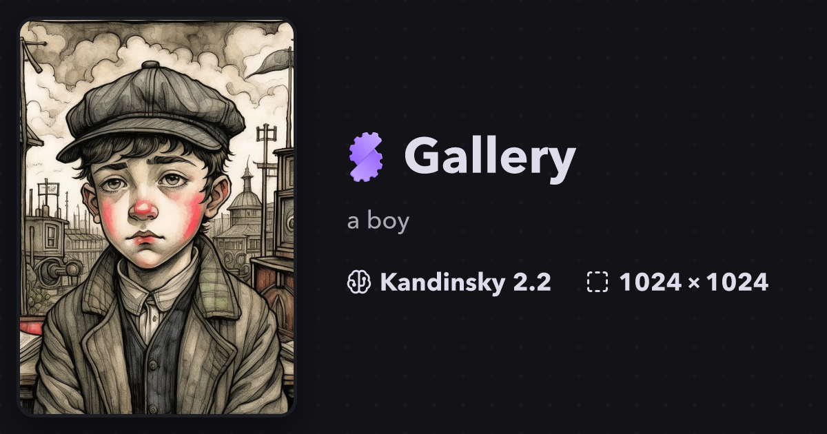 "a boy" | Gallery | Stablecog