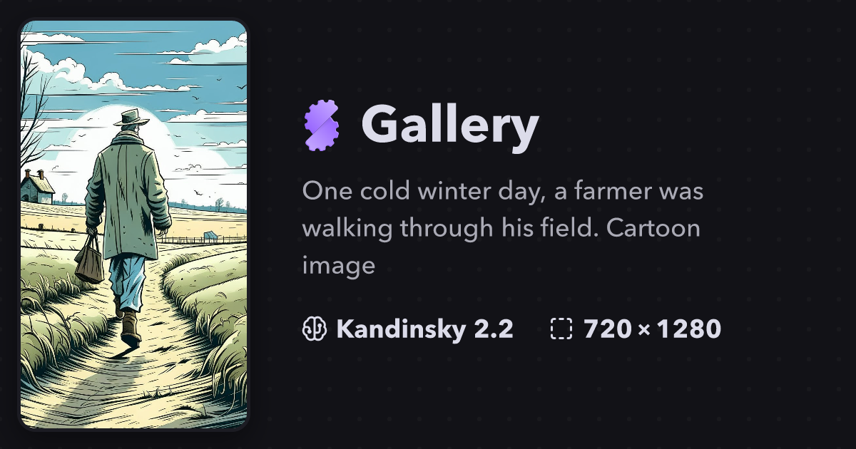 "One cold winter day, a farmer was wal..." | Gallery | Stablecog