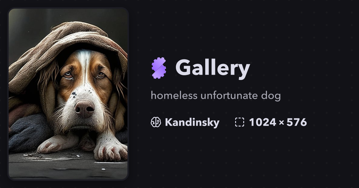 "homeless unfortunate dog" | Gallery | Stablecog