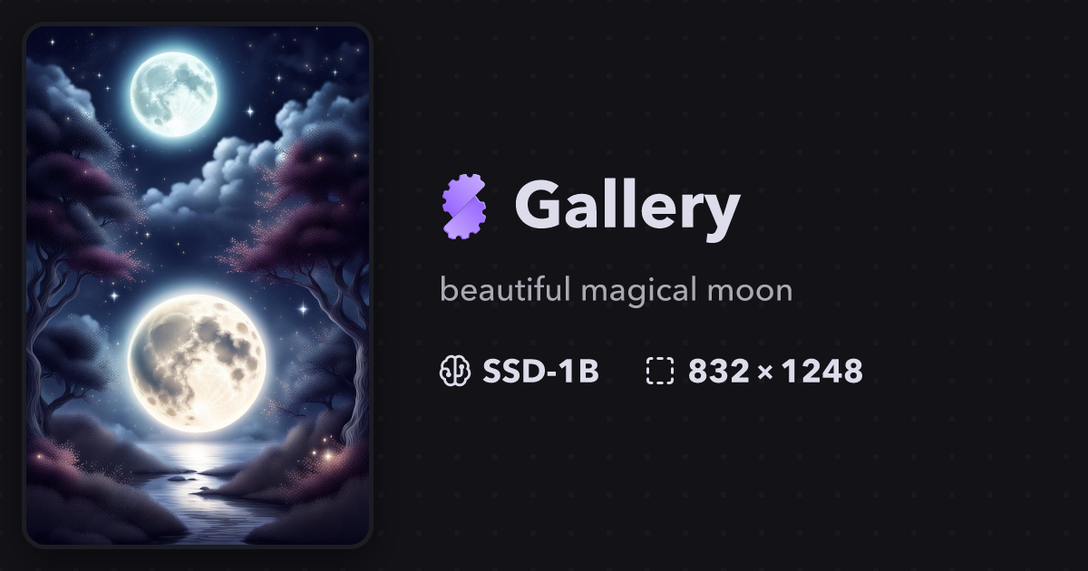 "beautiful magical moon" | Gallery | Stablecog