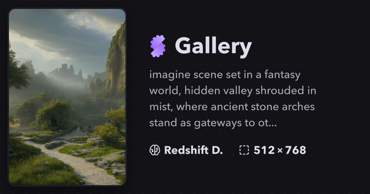 "imagine scene set in a fantasy world,..." | Gallery | Stablecog