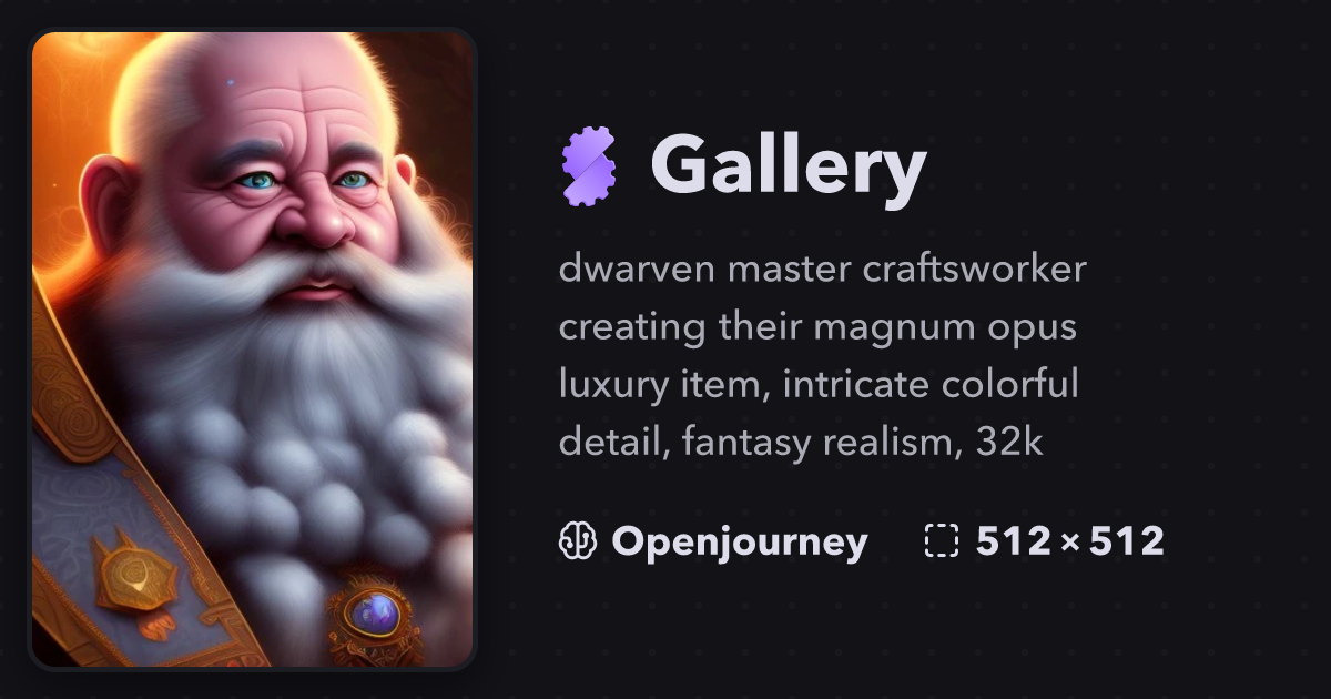 "dwarven master craftsworker creating ..." | Gallery | Stablecog
