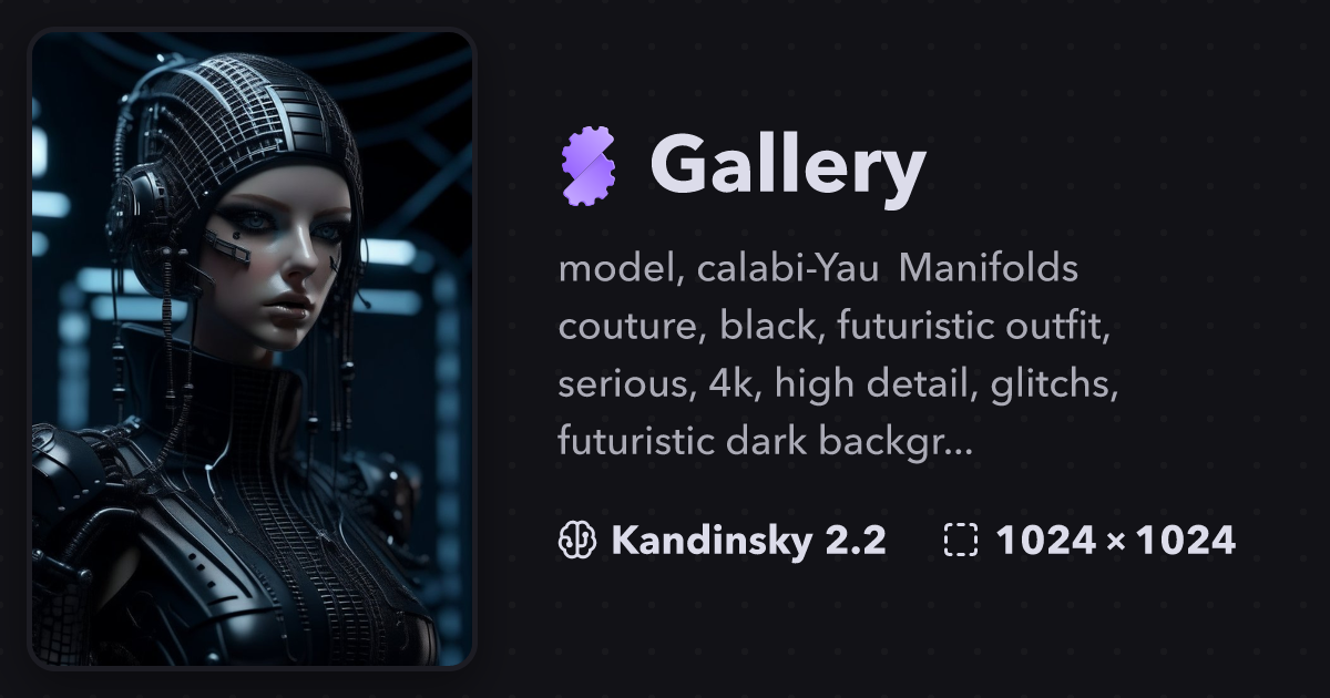 "model, calabi-Yau Manifolds couture, ..." | Gallery | Stablecog