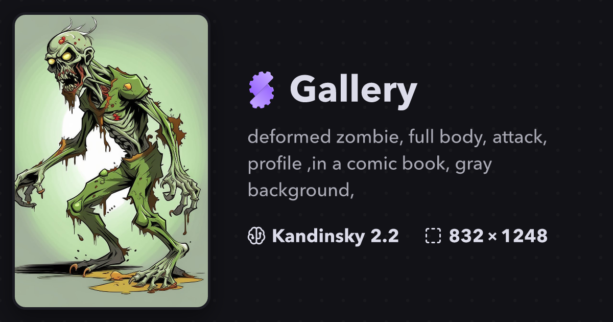 "deformed zombie, full body, attack, p..." | Gallery | Stablecog