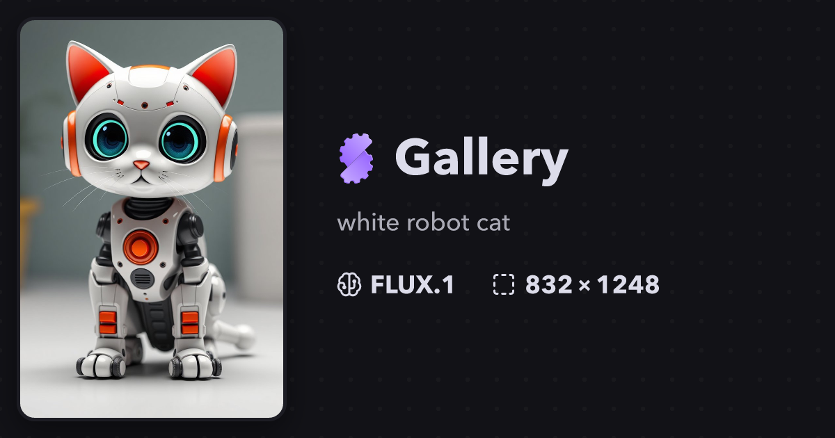 "white robot cat" | Gallery | Stablecog