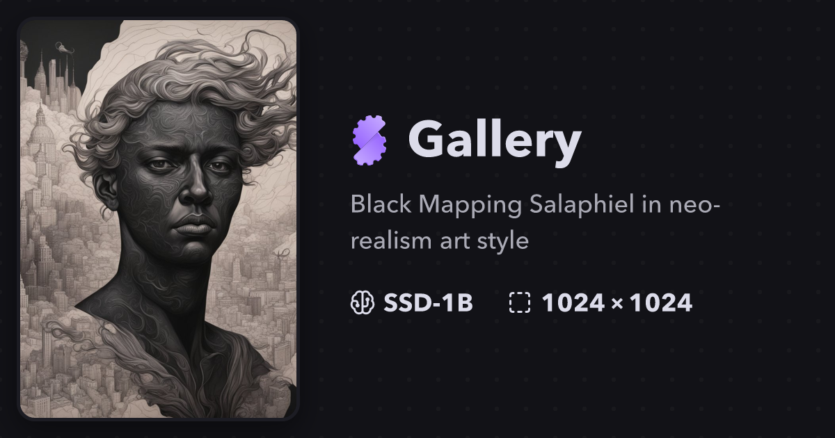 "Black Mapping Salaphiel in neo-realis..." | Gallery | Stablecog