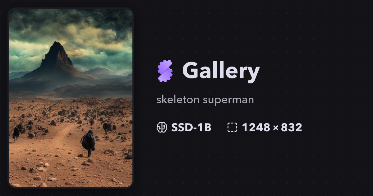 "skeleton superman" | Gallery | Stablecog