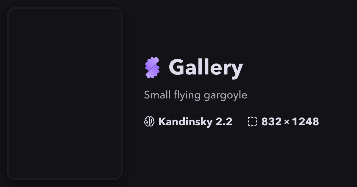 "Small flying gargoyle" | Gallery | Stablecog