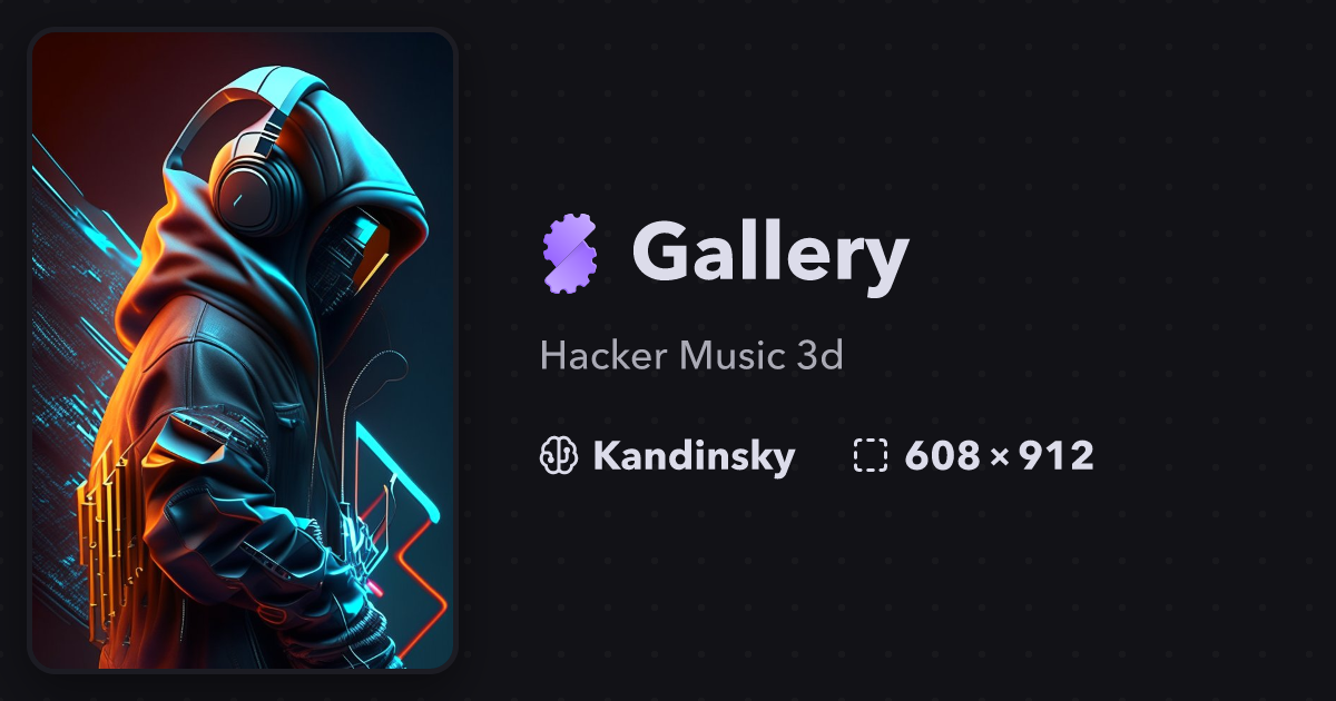 "Hacker Music 3d" | Gallery | Stablecog