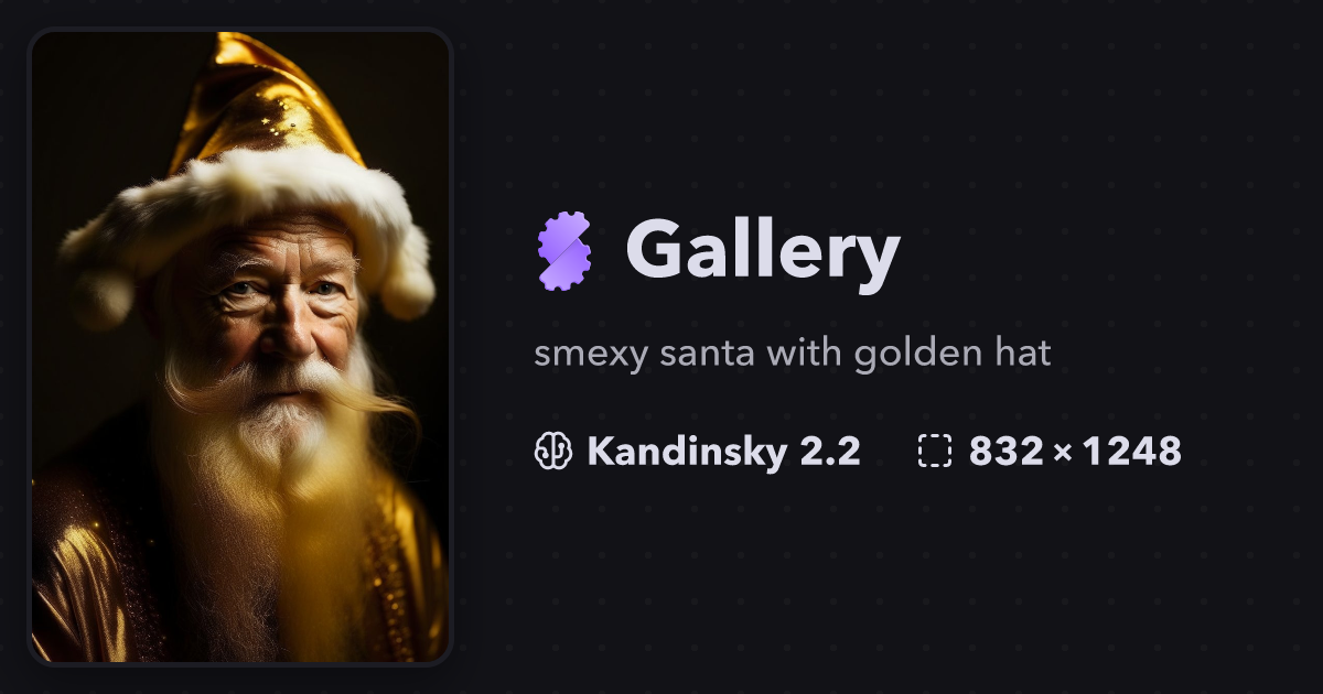 "smexy santa with golden hat" | Gallery | Stablecog