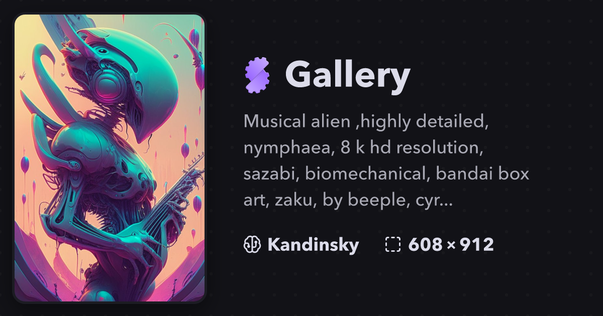 "Musical alien ,highly detailed, nymph..." | Gallery | Stablecog