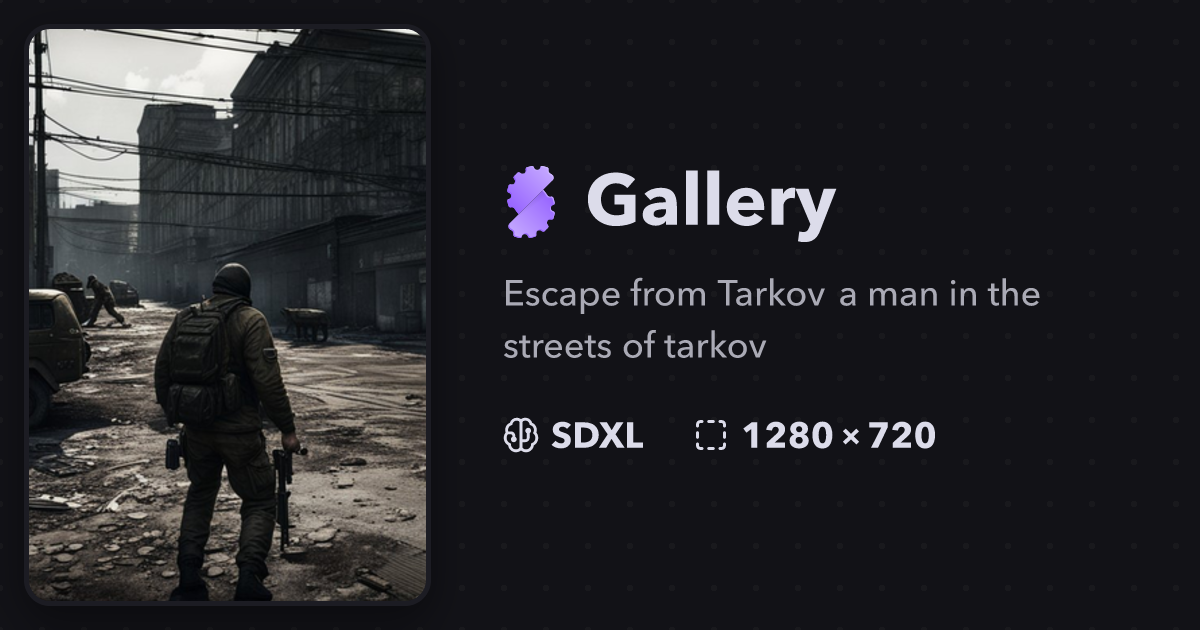 "Escape from Tarkov a man in the stree..." | Gallery | Stablecog