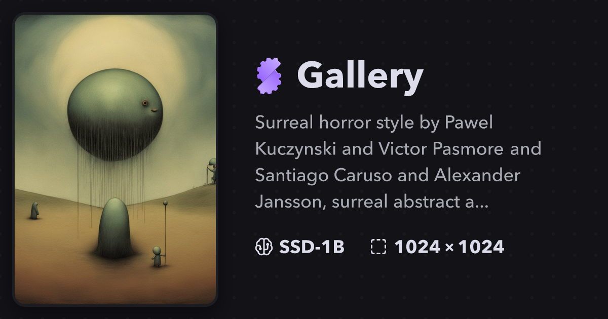 "Surreal horror style by Pawel Kuczyns..." | Gallery | Stablecog
