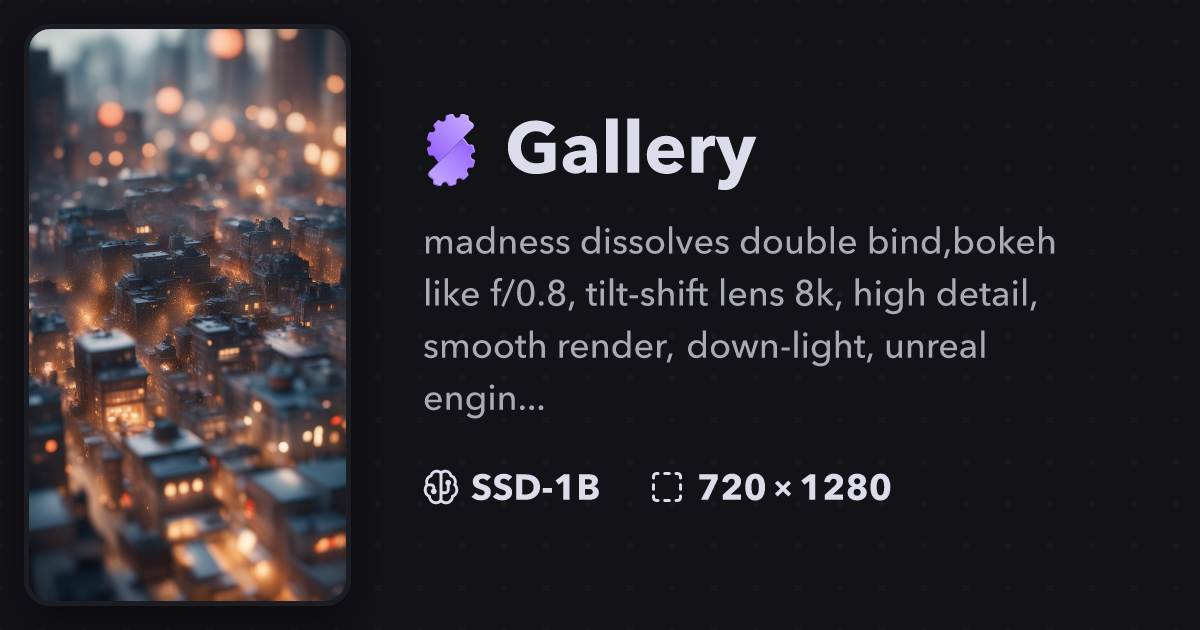 "madness dissolves double bind,bokeh like..." | Gallery | Stablecog