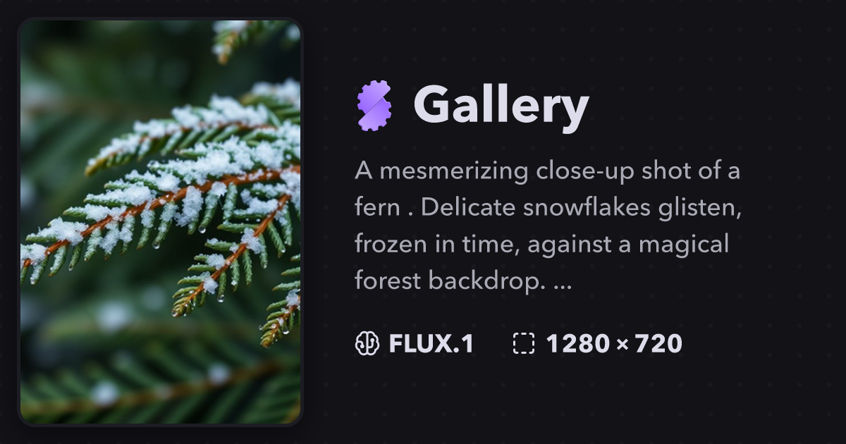 "A mesmerizing close-up shot of a fern..." | Gallery | Stablecog