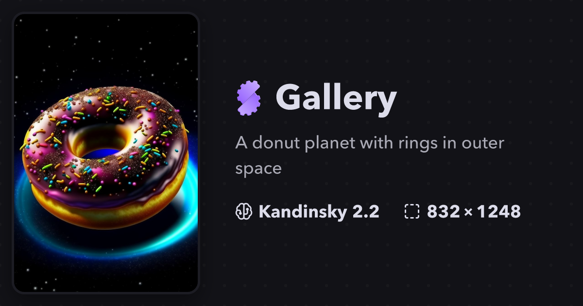 "A donut planet with rings in outer space" | Gallery | Stablecog