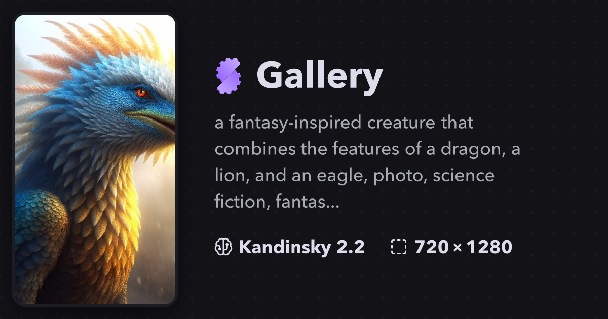"a fantasy-inspired creature that combine..." | Gallery | Stablecog