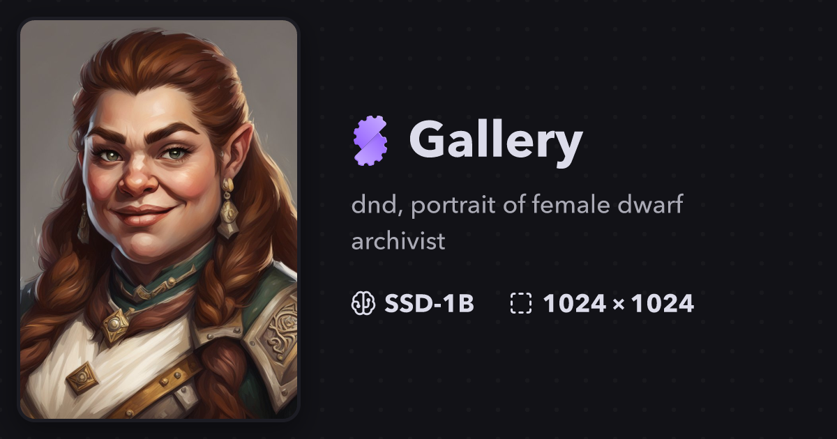 "dnd, portrait of female dwarf archivist" | Gallery | Stablecog