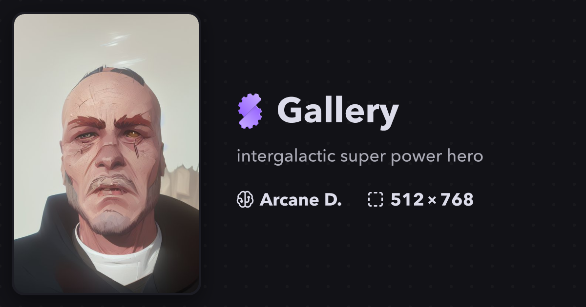 "intergalactic super power hero" | Gallery | Stablecog