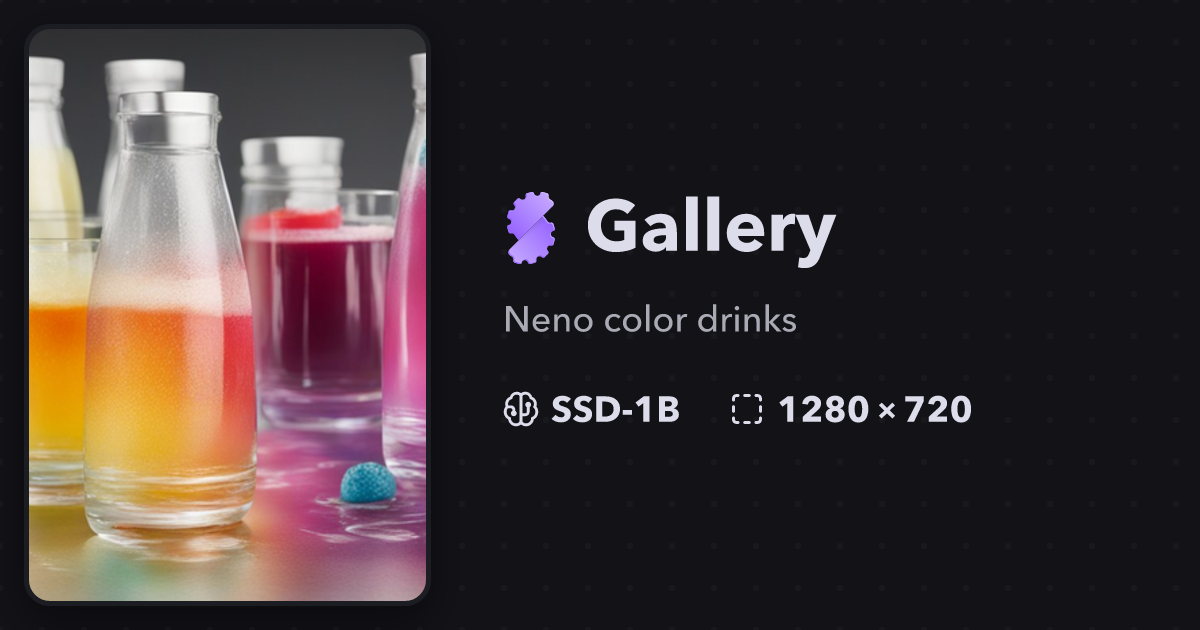"Neno color drinks" | Gallery | Stablecog