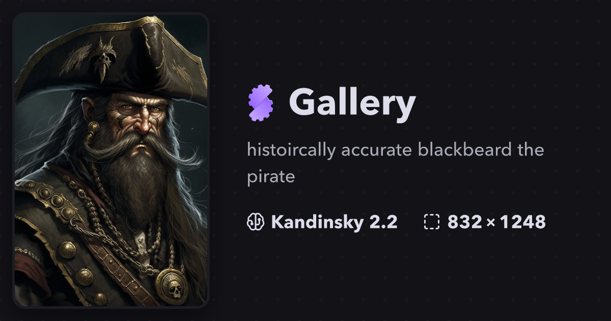 "histoircally accurate blackbeard the ..." | Gallery | Stablecog