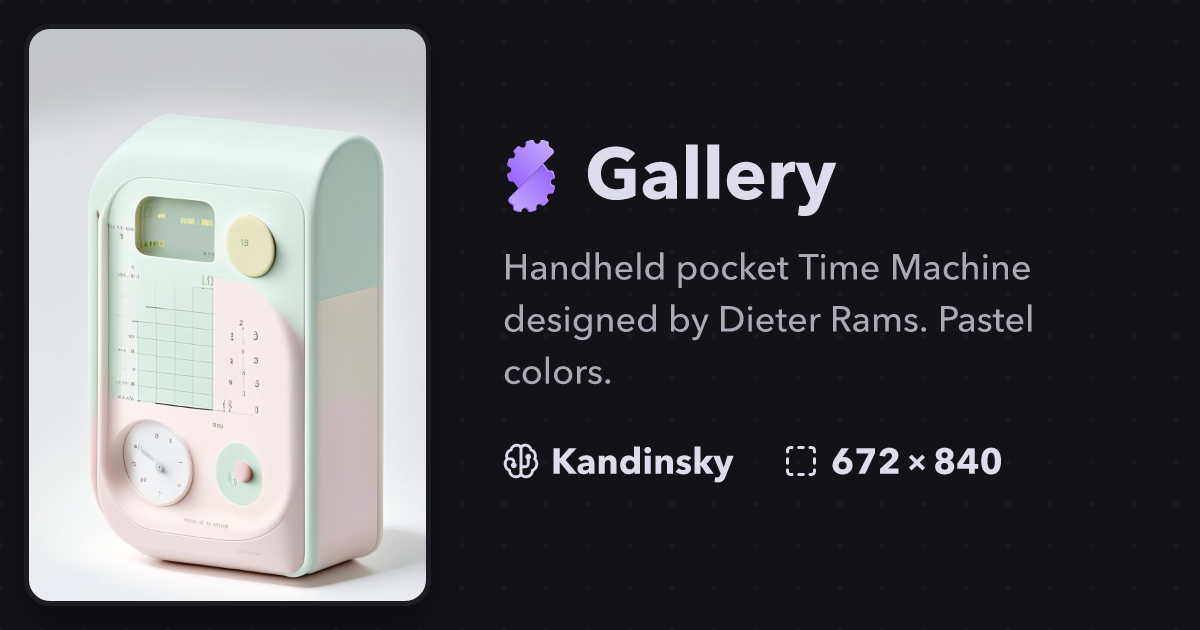 "Handheld pocket Time Machine designed..." | Gallery | Stablecog