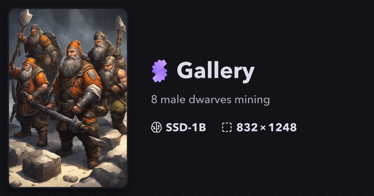 8 male dwarves mining | Gallery