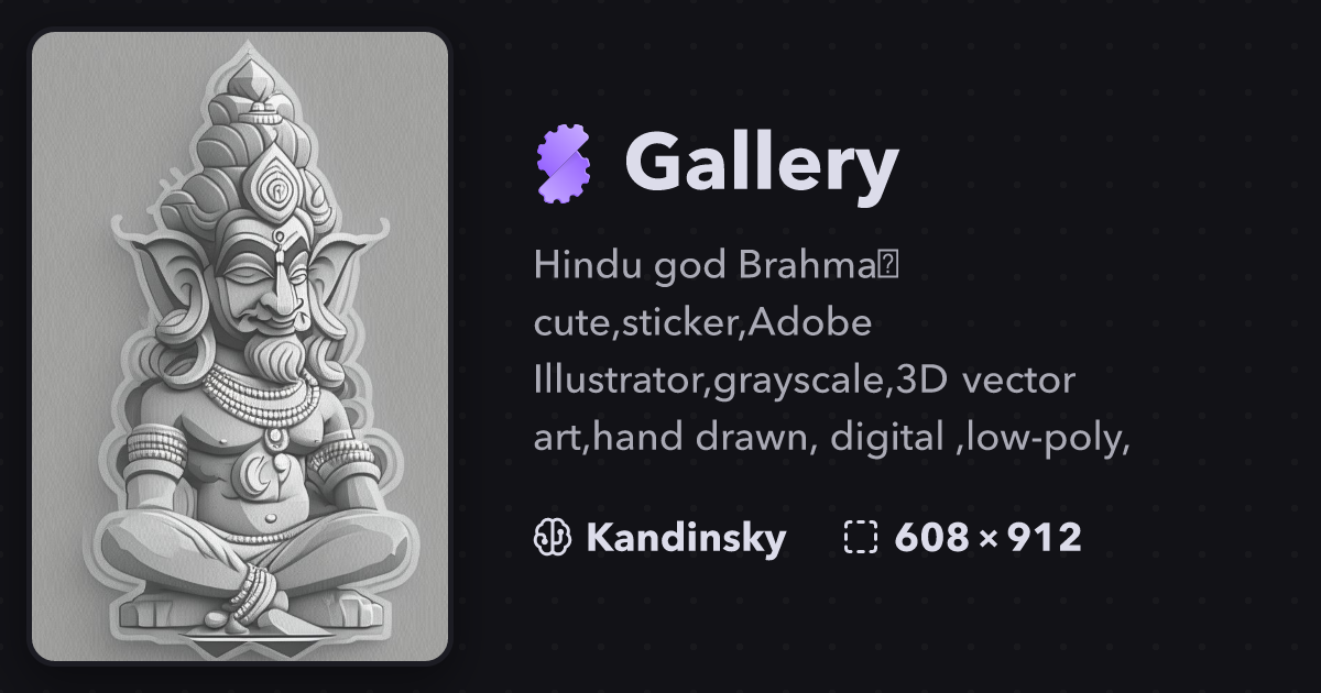 "Hindu god Brahma，cute,sticker,Adobe I..." | Gallery | Stablecog