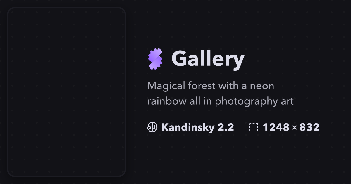 "Magical forest with a neon rainbow al..." | Gallery | Stablecog
