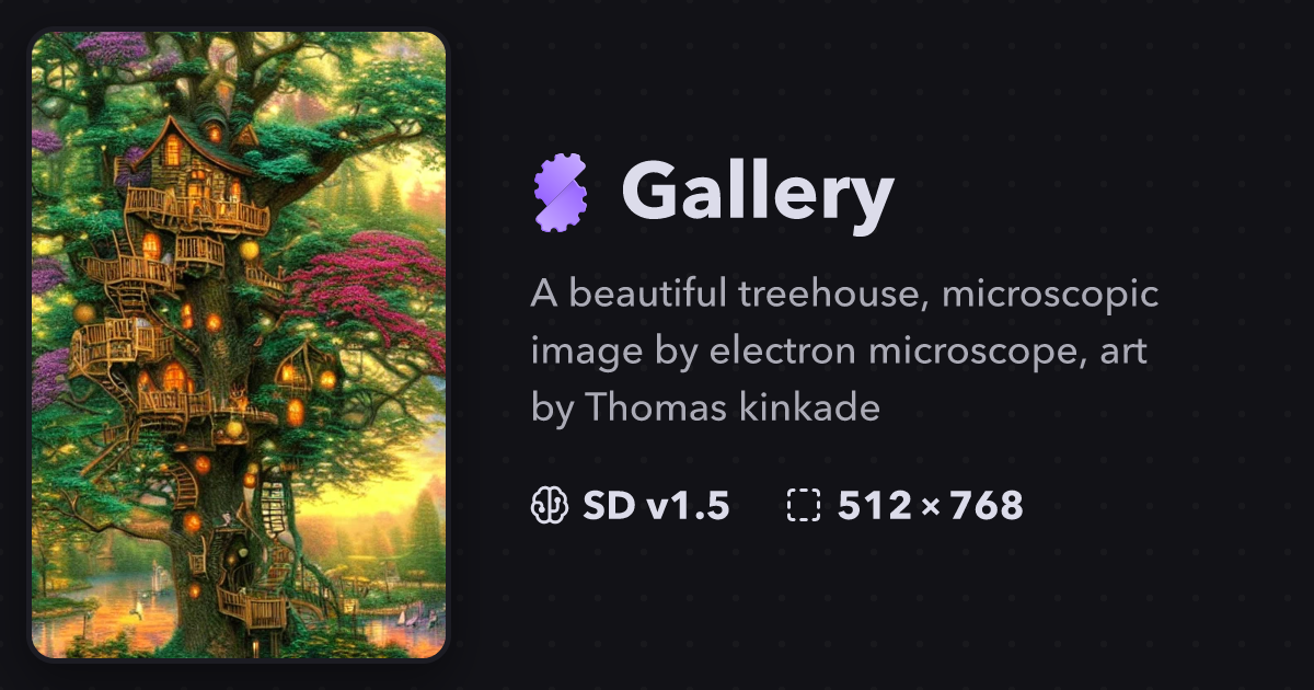 "A beautiful treehouse, microscopic im..." | Gallery | Stablecog