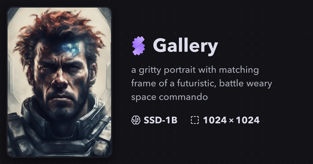 "a gritty portrait with matching frame of..." | Gallery | Stablecog