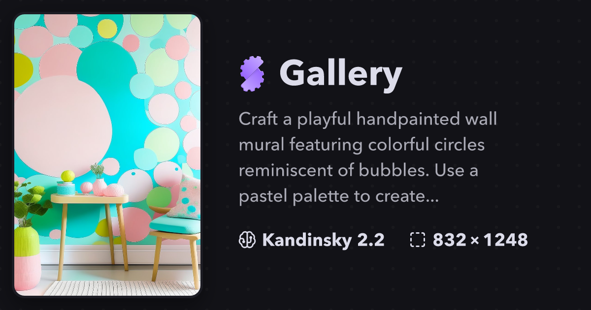 "Craft a playful handpainted wall mura..." | Gallery | Stablecog