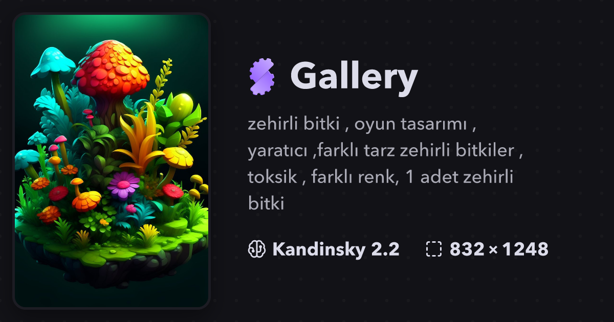 "zehirli bitki , oyun tasarımı , yarat..." | Gallery | Stablecog