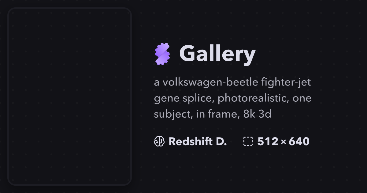 "a volkswagen-beetle fighter-jet gene ..." | Gallery | Stablecog