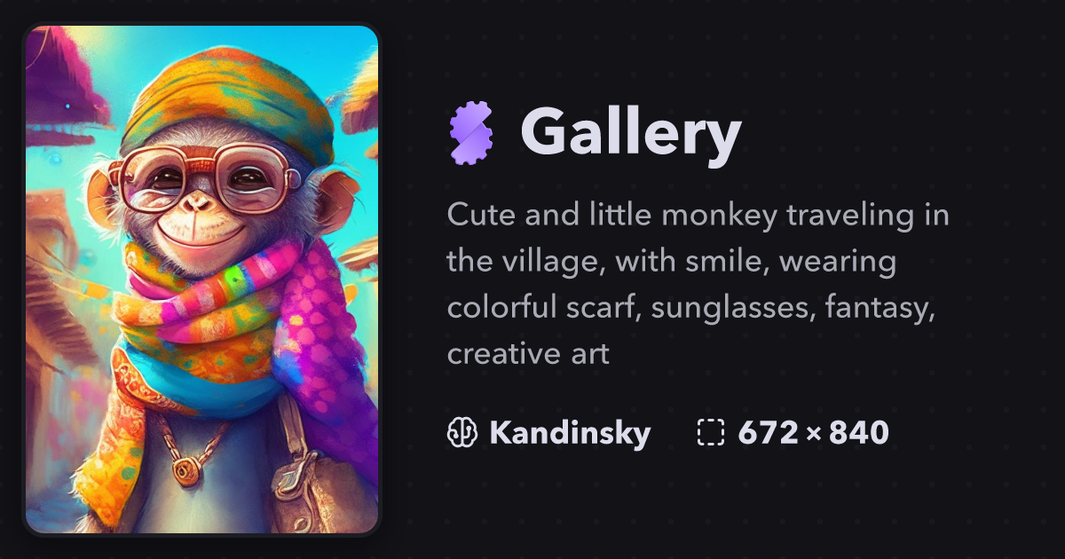 "Cute and little monkey traveling in t..." | Gallery | Stablecog